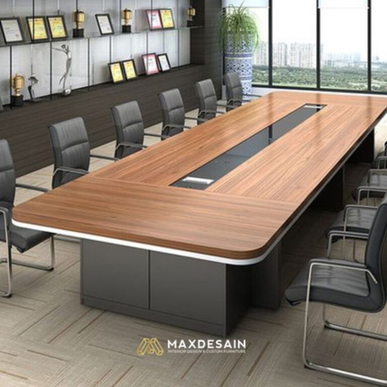 Jasa Pembuatan Custom Meja Kerja Minimalis Kantor Dari Kayu Hpl dan ...