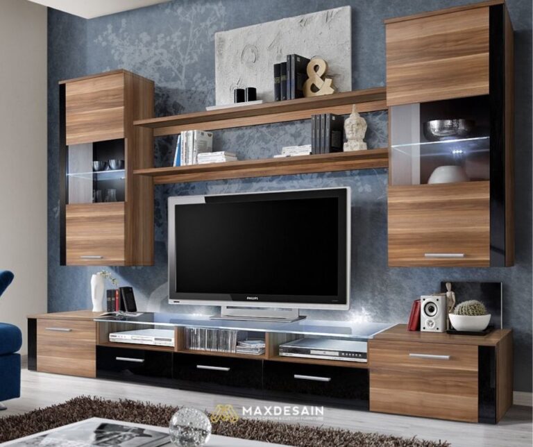 10 Desain Backdrop TV Industrial Mempercantik Ruangan - Max Desain