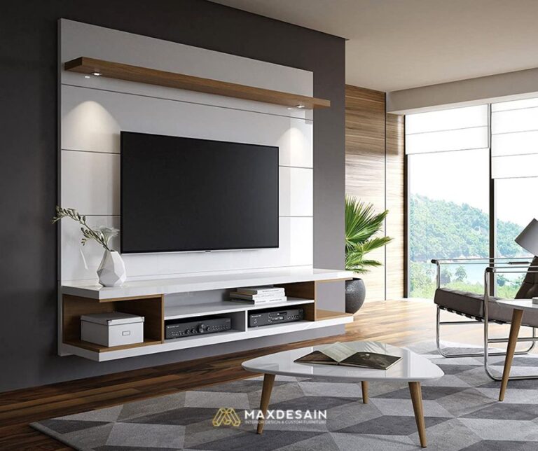 10 Desain Backdrop TV Industrial Mempercantik Ruangan - Max Desain